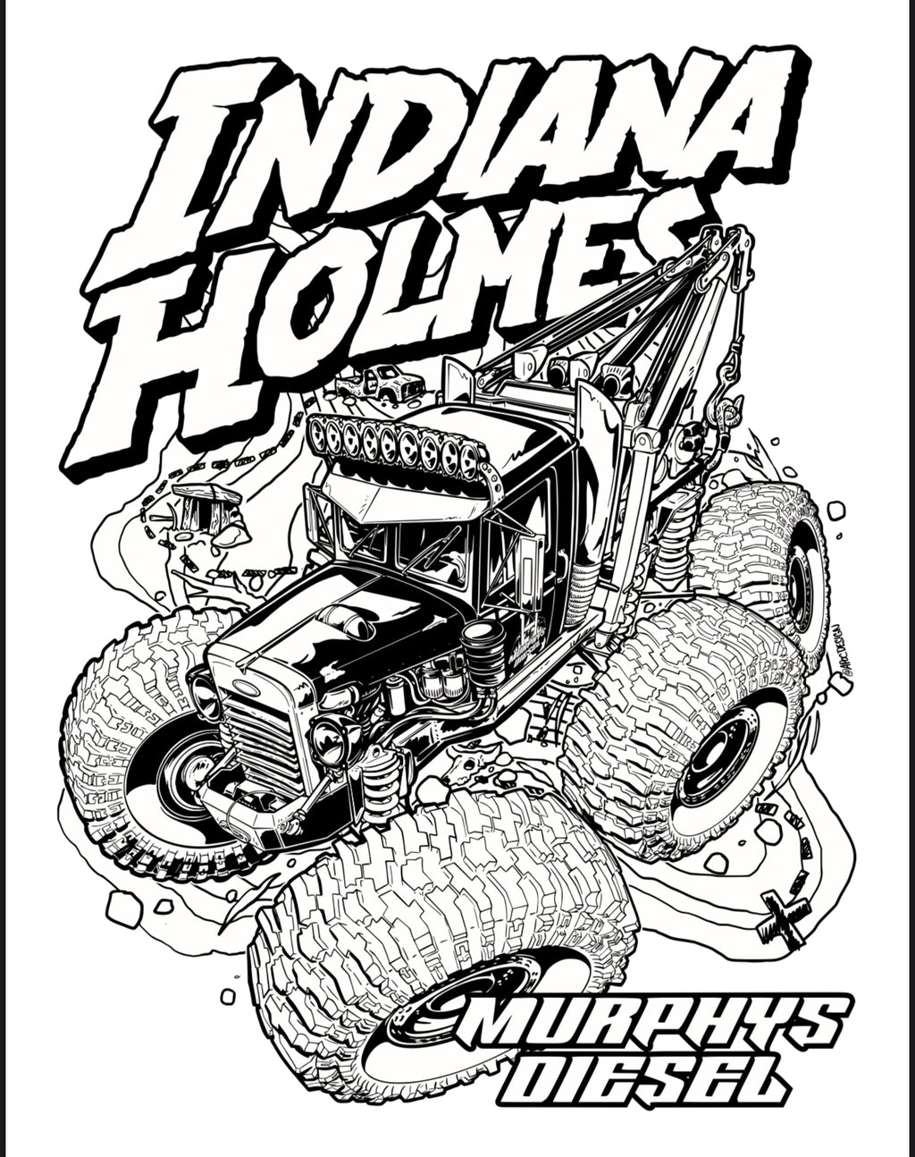 Indiana Holmes Coloring Page – Murphys Diesel